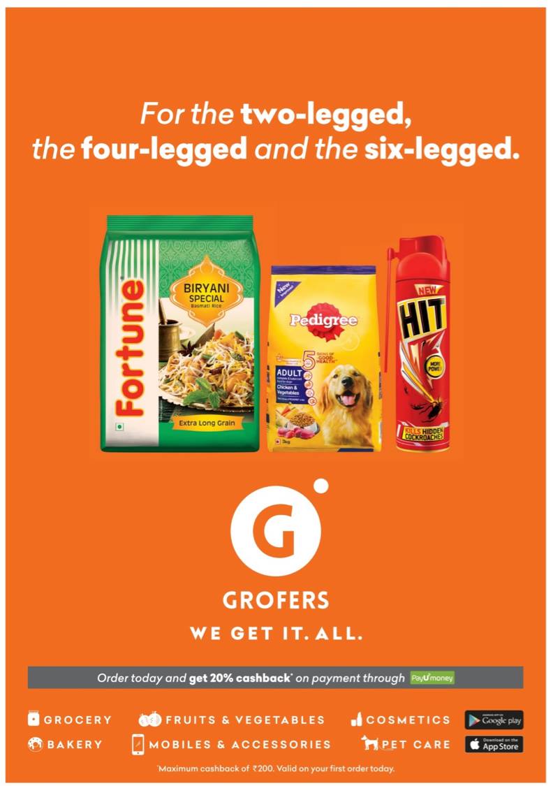 Grofers' Bad Full-Page Ad - Strategy With RS ⋆ InsideIIM.com