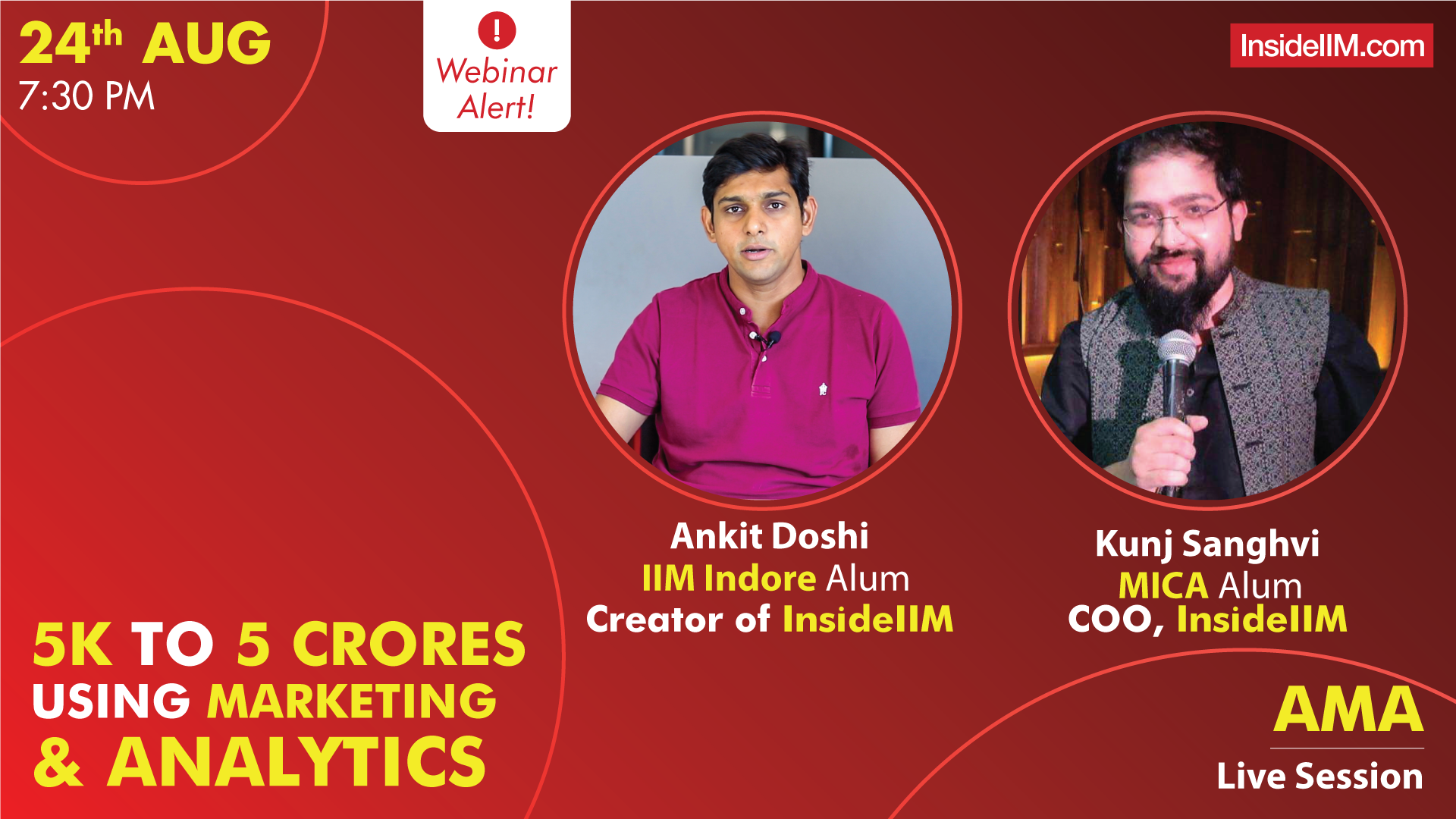 5k to 5 Crores- Using Marketing and Analytics- AMA with Ankit Doshi and ...