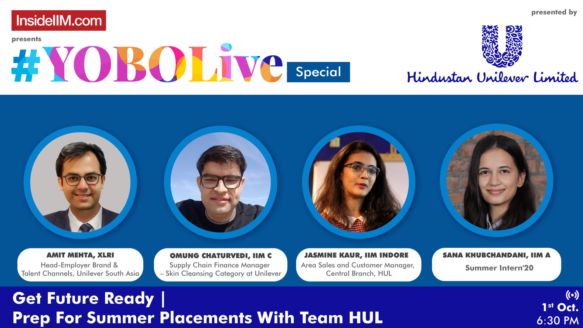 Summer Placement Prep With Team HUL | Ft. XLRI, IIM C, IIM A, IIM I - InsideIIM