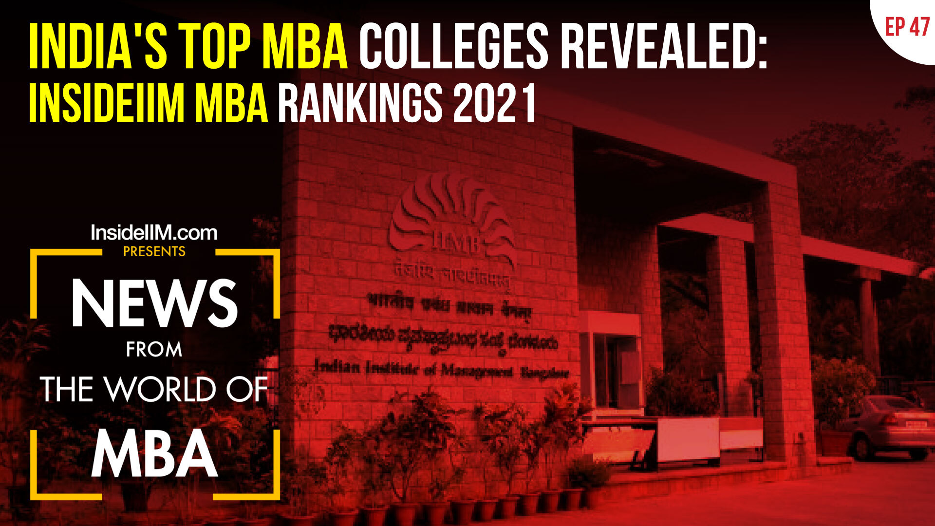 Top 30 MBA Colleges In India In 2021 - InsideIIM MBA Rankings | MBA News, Ep. 47 - InsideIIM