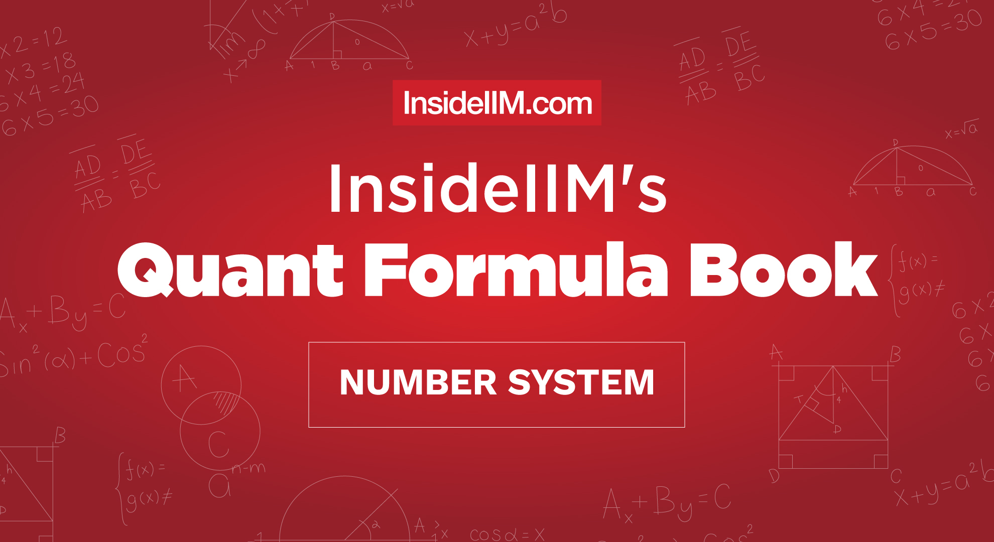 Number System Formula Book For Cat Xat Iift Snap And More Insideiim