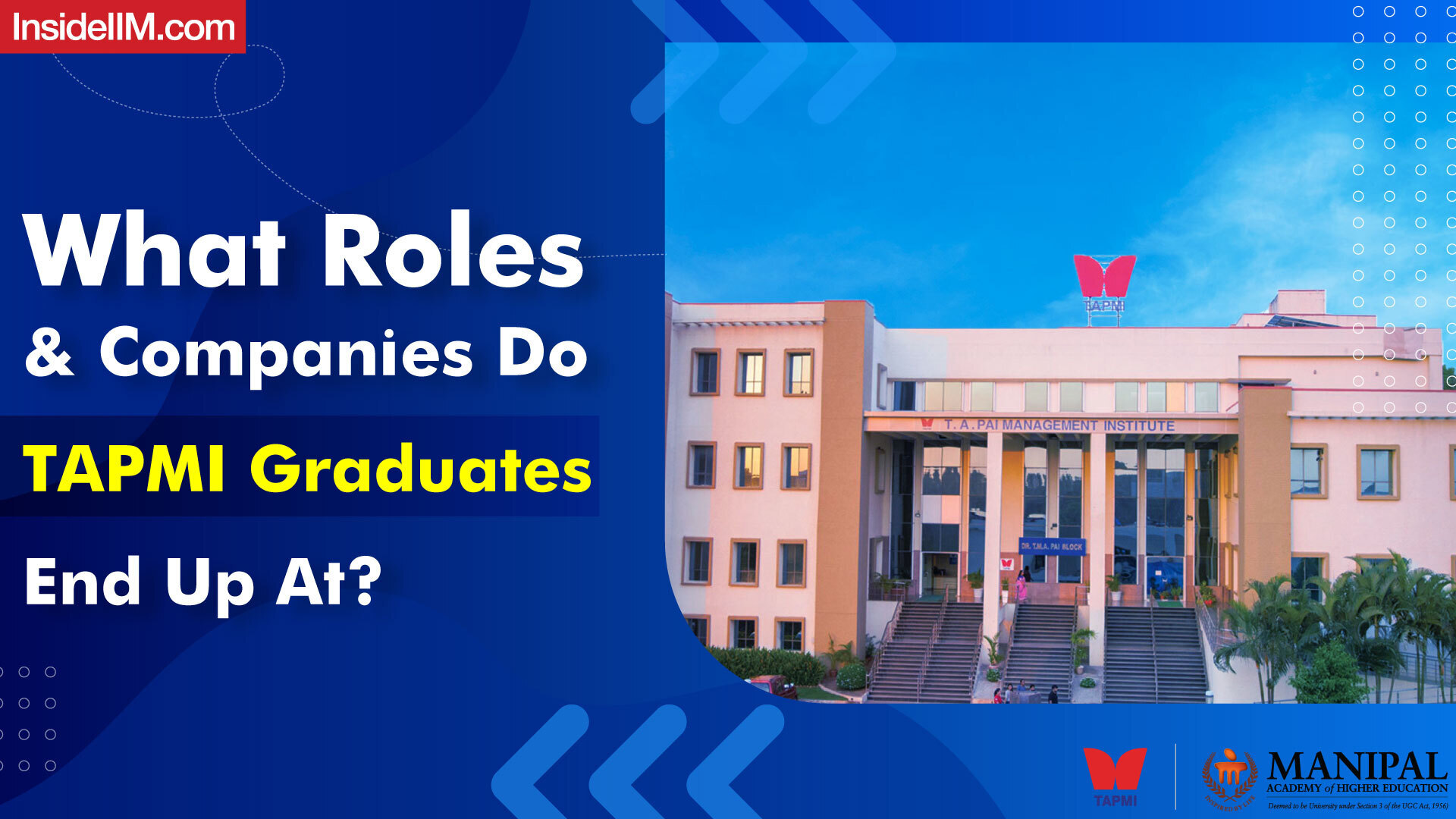 TAPMI Alumni & Careers Report | Where Do TAPMI Graduates End Up At ...