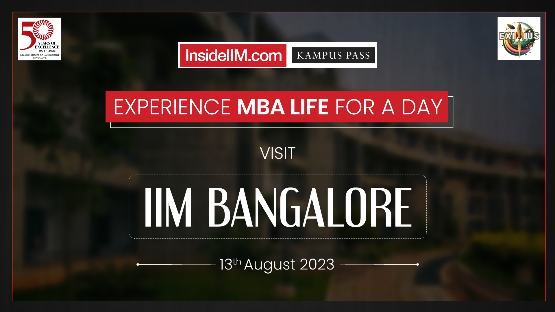 IIM Bangalore Campus Visit | Campus Tour | IIM B Campus Walk - InsideIIM