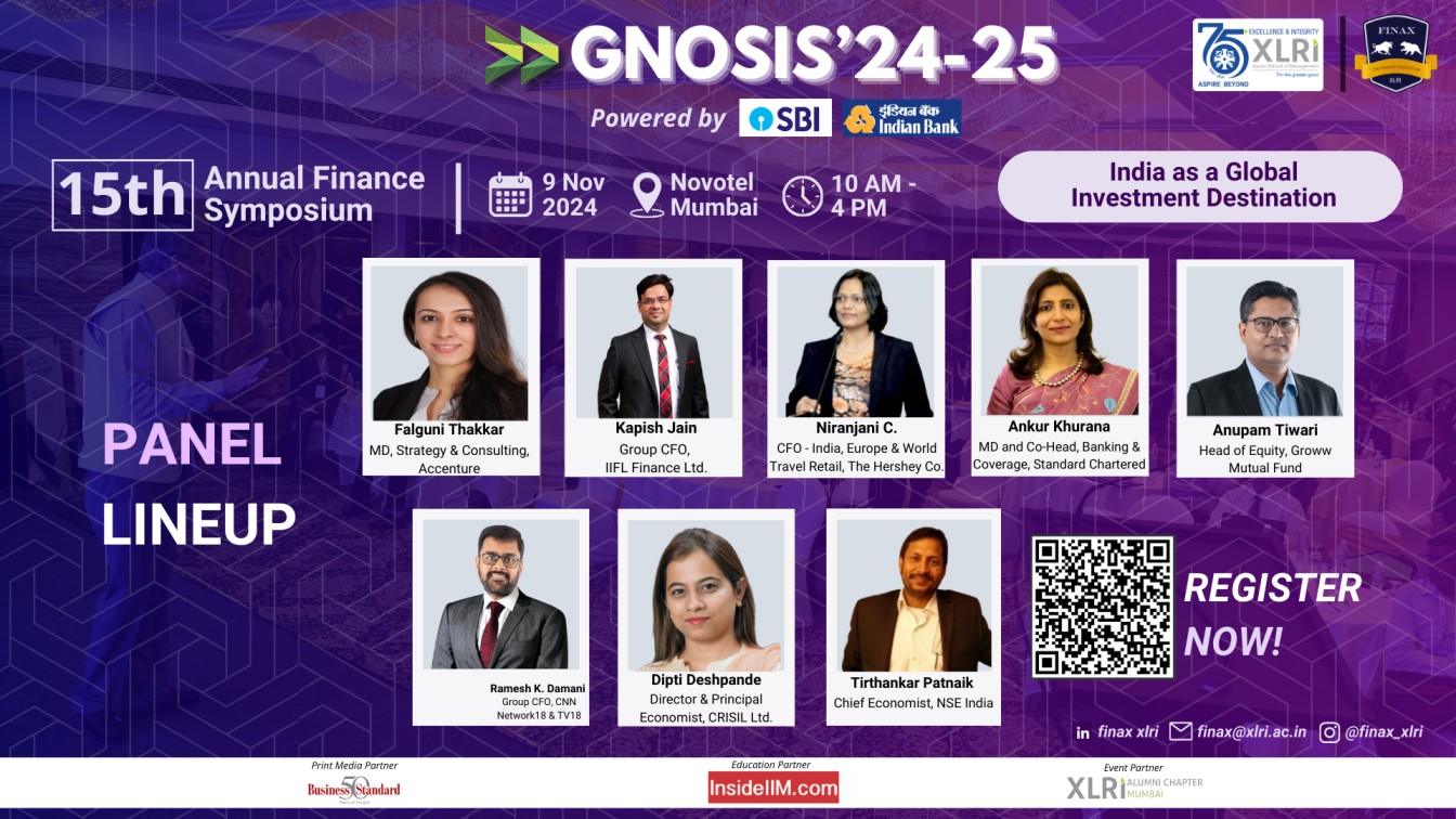 Join GNOSIS 24-25: XLRI's 15th Annual Finance Symposium! - InsideIIM